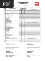 Form Air Compressor Pre Start Inspection Check List | PDF