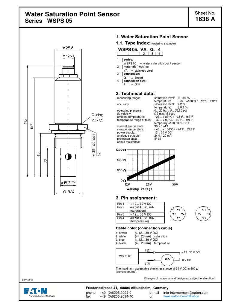 WSPS 05 (1638A-English) | PDF | Sensor | Capacitor