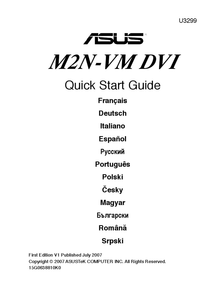 M2N-Vm Dvi: Quick Start Guide | PDF | Windows XP | Adobe Flash