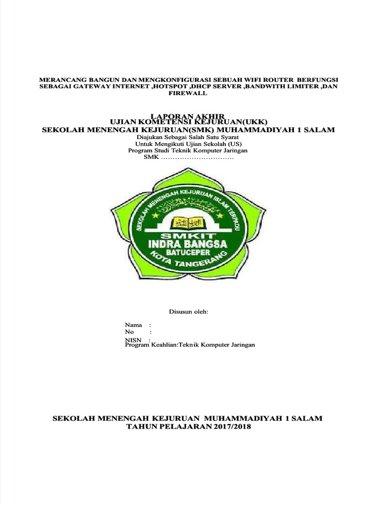 PDF Contoh Laporan Ujian Ukk 2021 - Compress | PDF