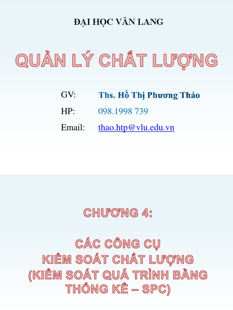 Chuong 4 - Cac Cong Cu Thong Ke SPC - R | PDF