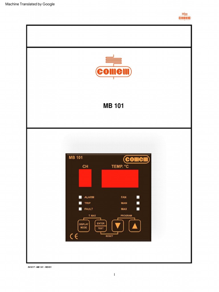 DTE Temperature Relay MB101 | PDF