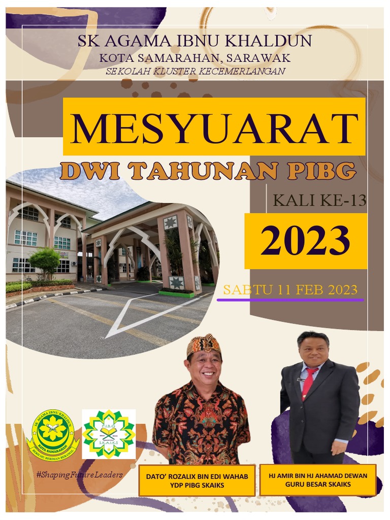 Buku Prgram Mesyuarat Dwi Tahunan Pibg Kali Ke 13 2022 - 2023 | PDF
