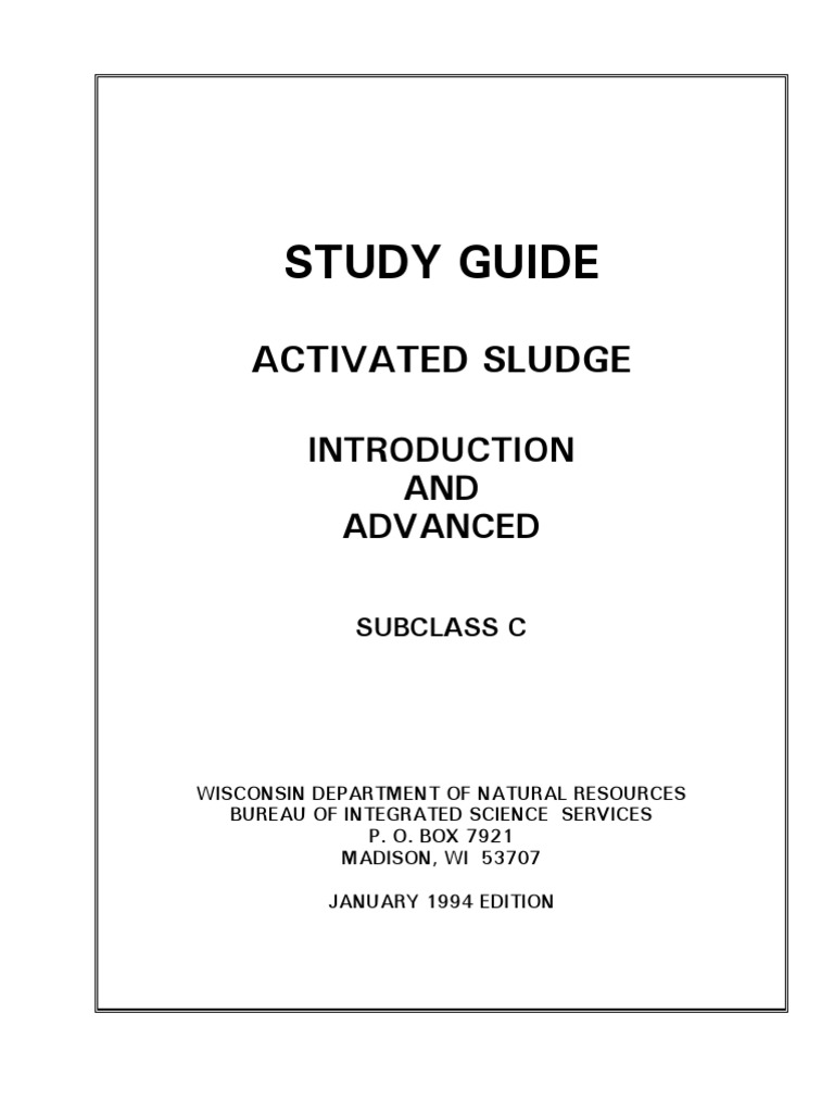 Study Guide: Activated Sludge | PDF | Sewage Treatment | Waste ...