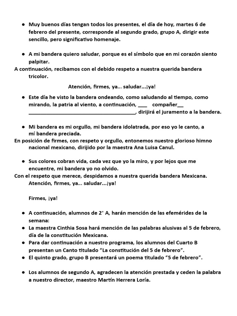 Programa Homenaje | PDF