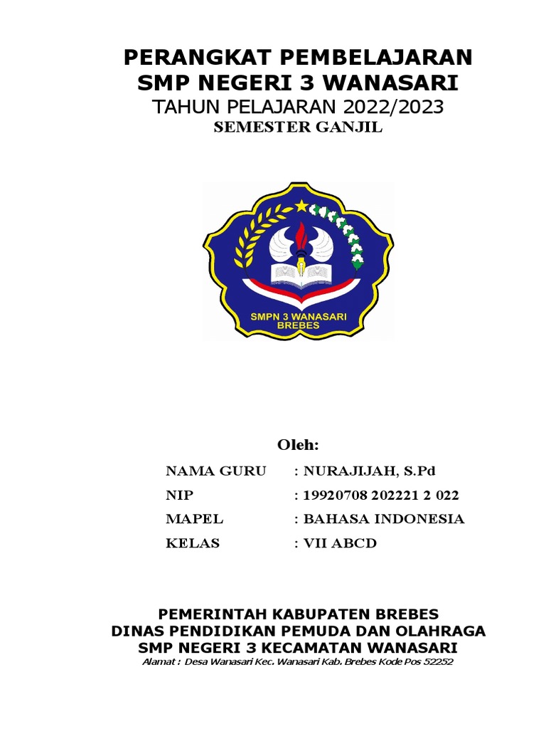 Cover Perangkat Pembelajaran | PDF