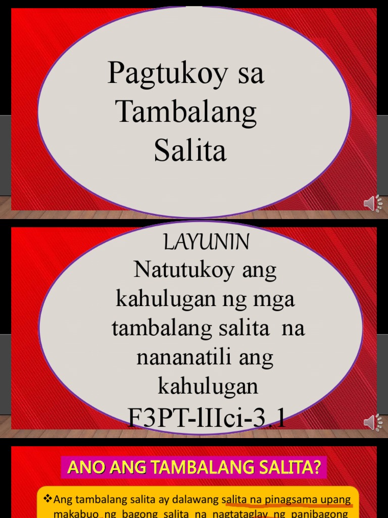 Tambalang Salita | PDF