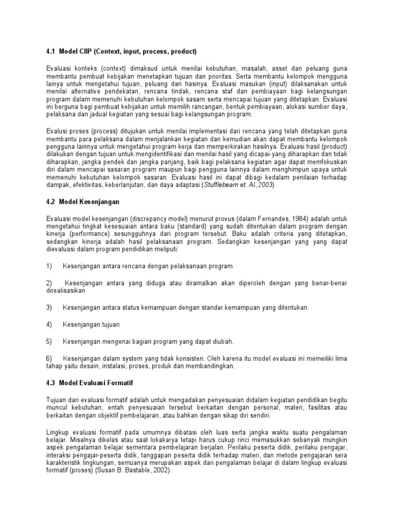 Model Evaluasi | PDF