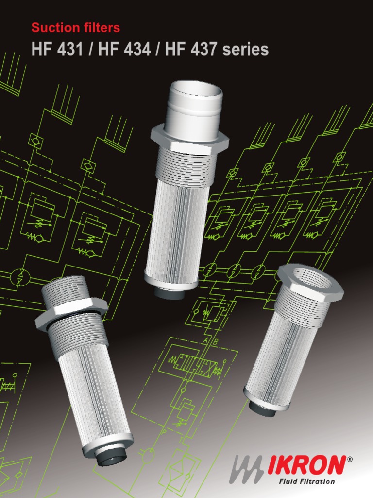 HF 431 / HF 434 / HF 437 Series: Suction Filters | PDF | Filtration | Valve