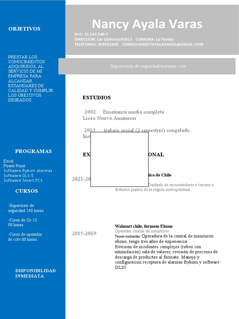 Curriculum 2022 Nancy Ayala | PDF | Informática