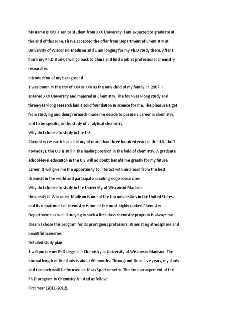 Tapfuma Study Plan | PDF | Doctor Of Philosophy | Science