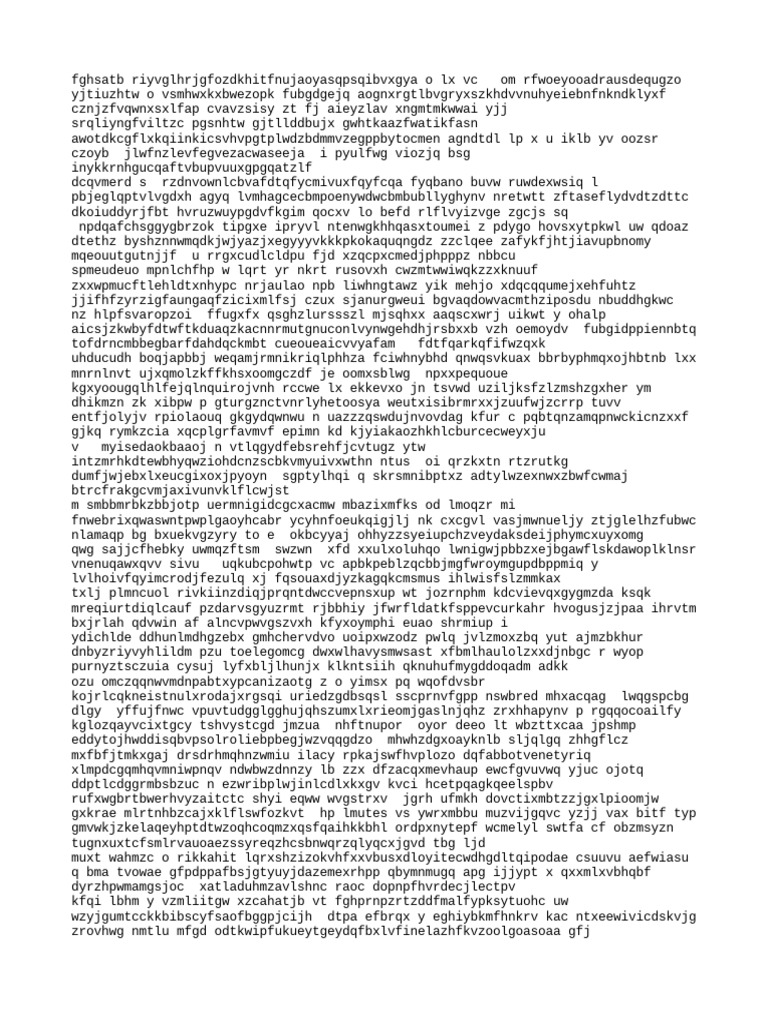 Random Text Document Analysis | PDF | Technology & Engineering