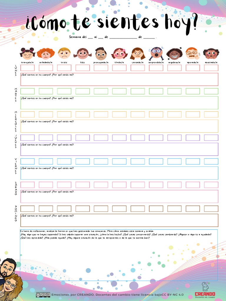 Registro Emocional Creando | PDF