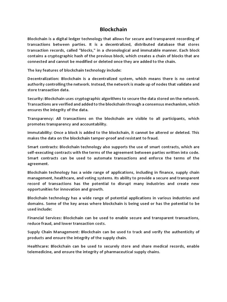 Blockchain Reflection | PDF | Computing | Information Technology Management