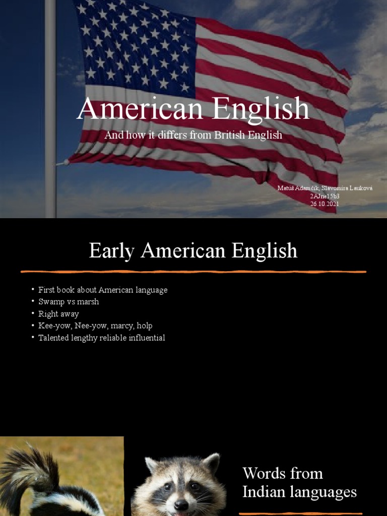 American English | PDF | English Language | Languages Of The United Kingdom