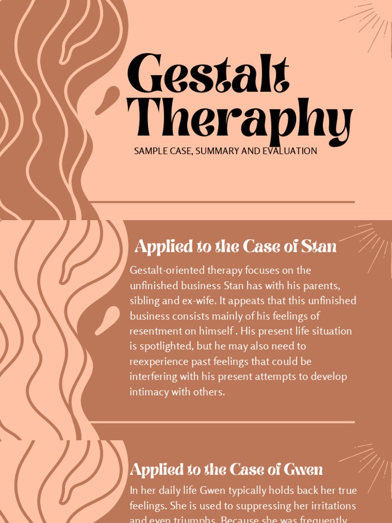 Gestalt Therapy Pdf Psychotherapy Gestalt Therapy