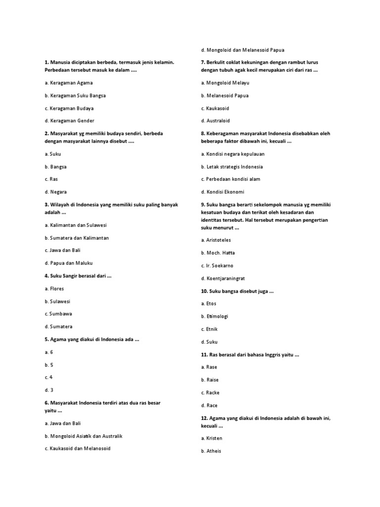 PPKN KSL 7 Bab 4 Soal | PDF