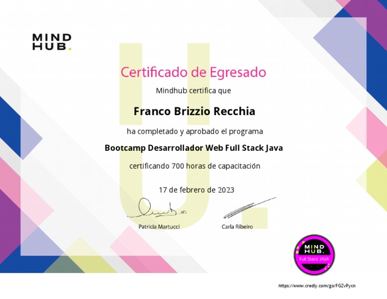 Bootcamp Desarrollador Web Full Stack Java Badge20230222-28-45hxg8 | PDF | Computadoras ...
