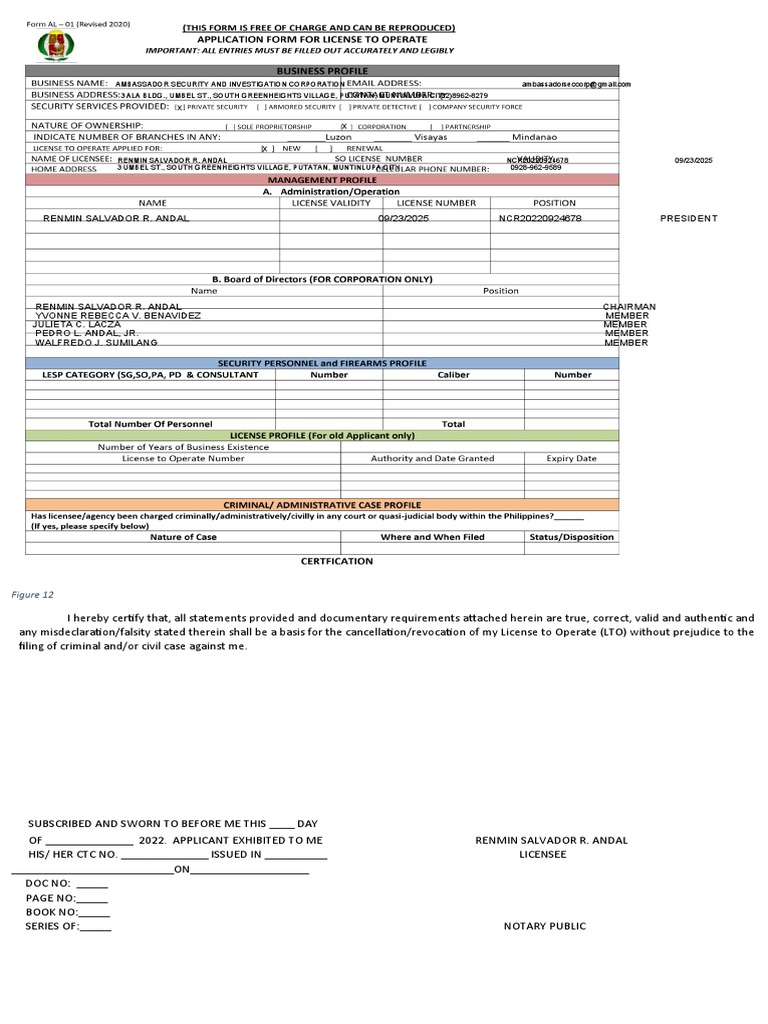 Sosia License Verification Document | PDF | Justice | Crime & Violence