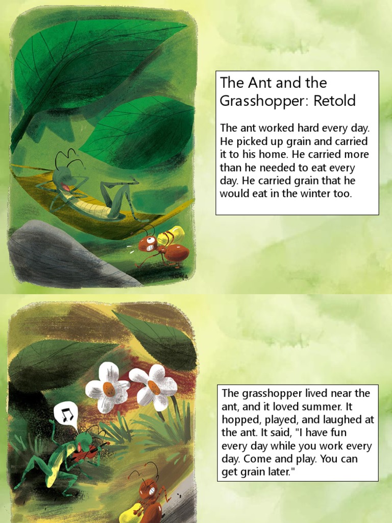 The Ant and The Grasshopper Retold | PDF