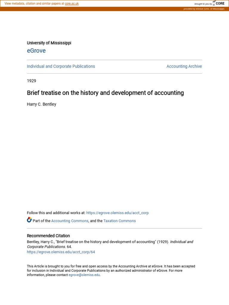 History of Accounting | PDF | Bookkeeping | Accounting