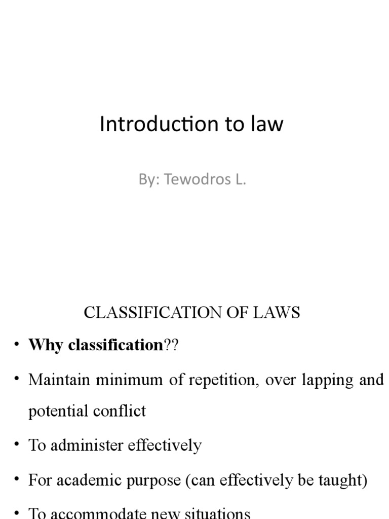 Overview of Law Classification and Legislation | PDF | Repeal | Bill (Law)
