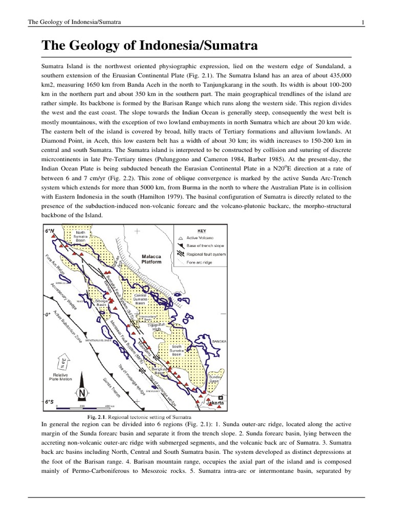 Geology of Sumatra Island, Indonesia | PDF | Sedimentary Rock | Clastic ...