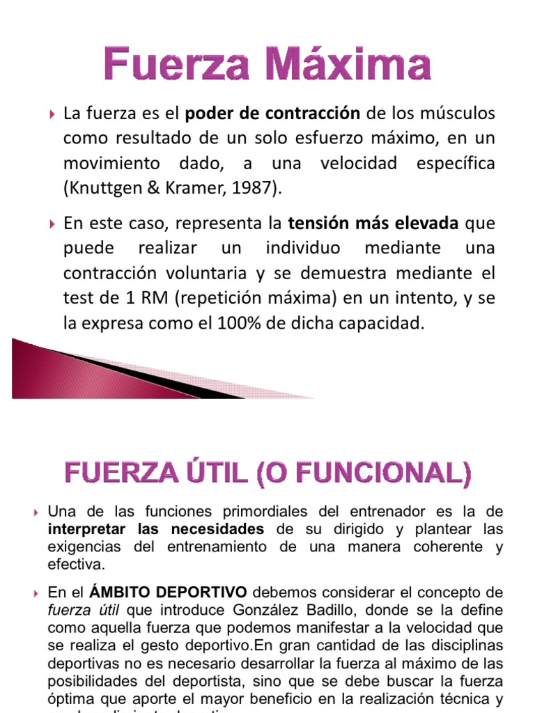 Fuerza Máxima | PDF | Músculo | Science