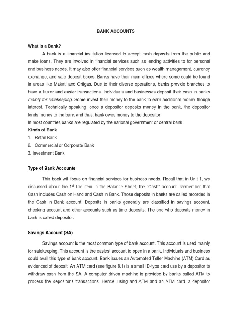 Bank Accounts 2 | PDF | Transaction Account | Banks