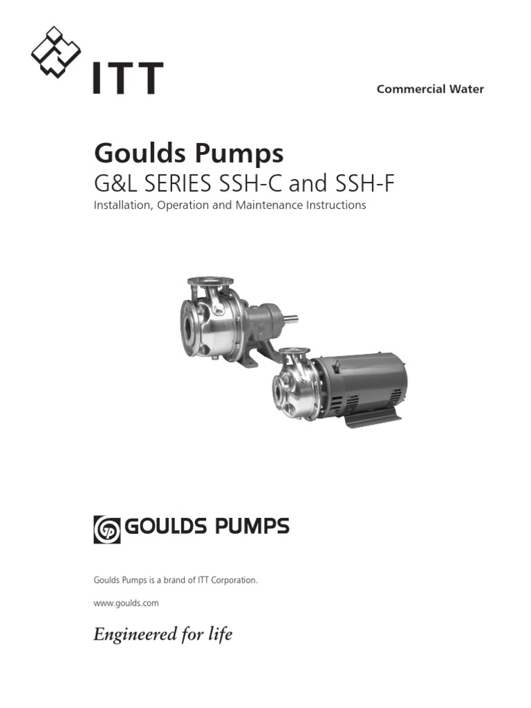Goulds Pumps: G&L Series SSH-C and SSH-F | PDF | Pump | Valve