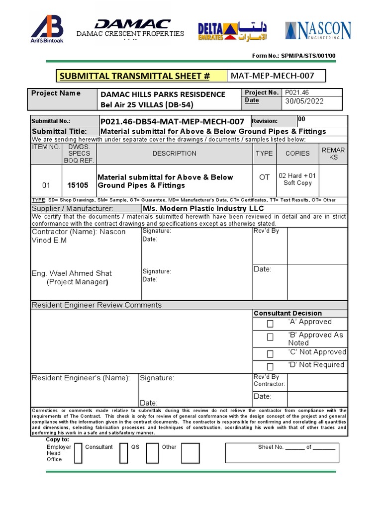 P021.46 DB54 Mat Mep Mech 007 | PDF | Business | Engineering