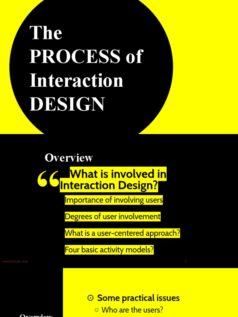 Chapter 9 The Process of Interaction Design | PDF | Usability | Systems ...
