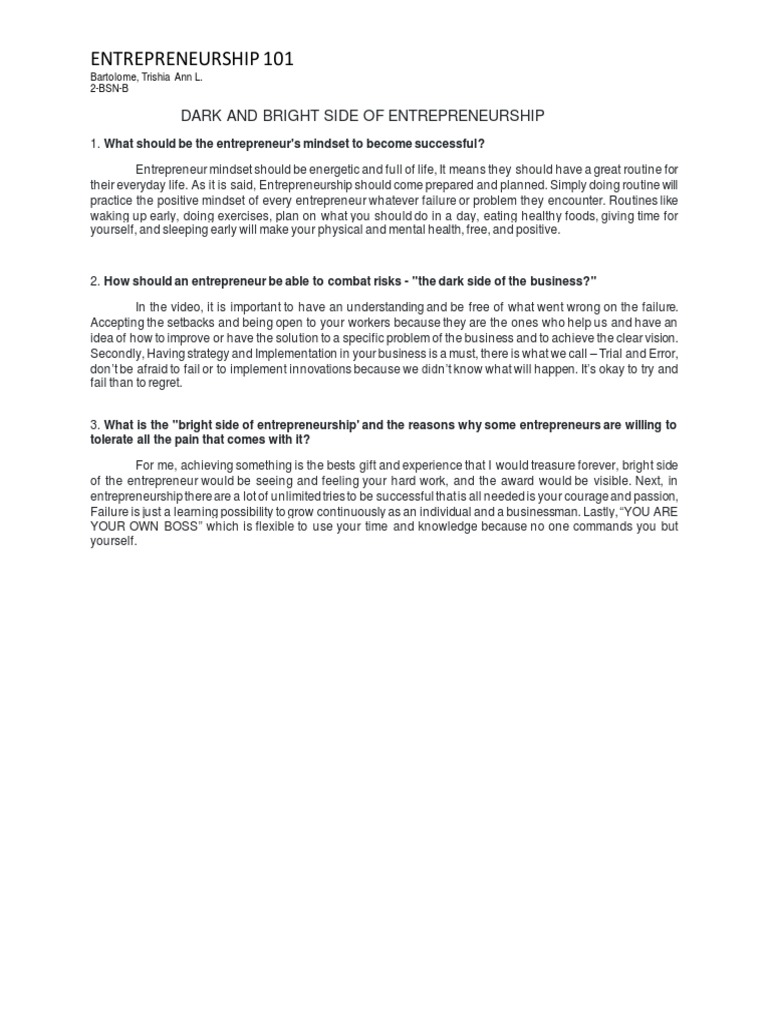 Bartolome Ent101 Act4 | PDF