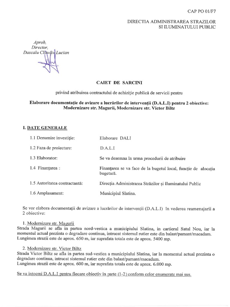 Documentatie - Elaborare DALI 2 Obiective | PDF