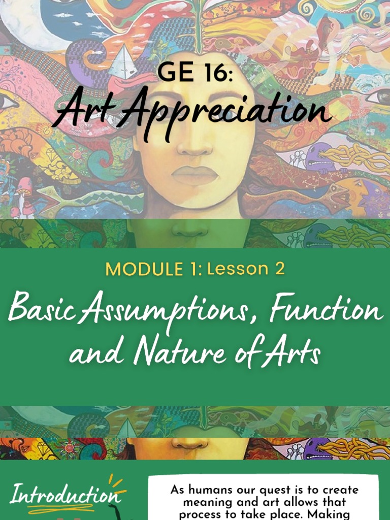 M1-Lesson 2 (Art Appreciation) | PDF | Experience | Beauty
