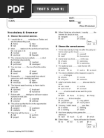 Grade 10 - Unit Test - Unit 1 | PDF | Career & Growth