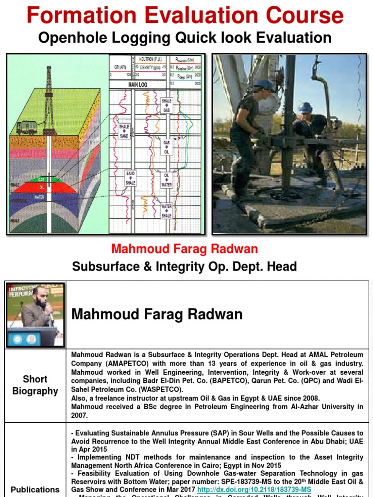 Openhole Logging Evaluation Guide | PDF | Petroleum Reservoir | Materials
