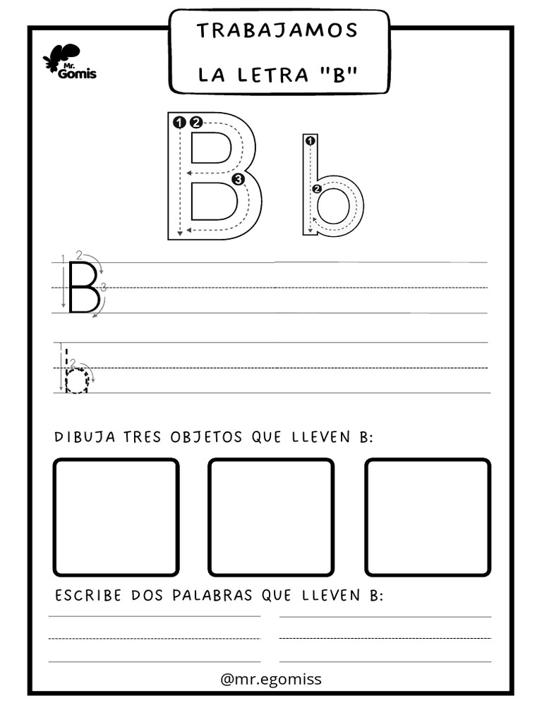 Actividades con las letras B y V | PDF | Artes del Lenguaje y ...