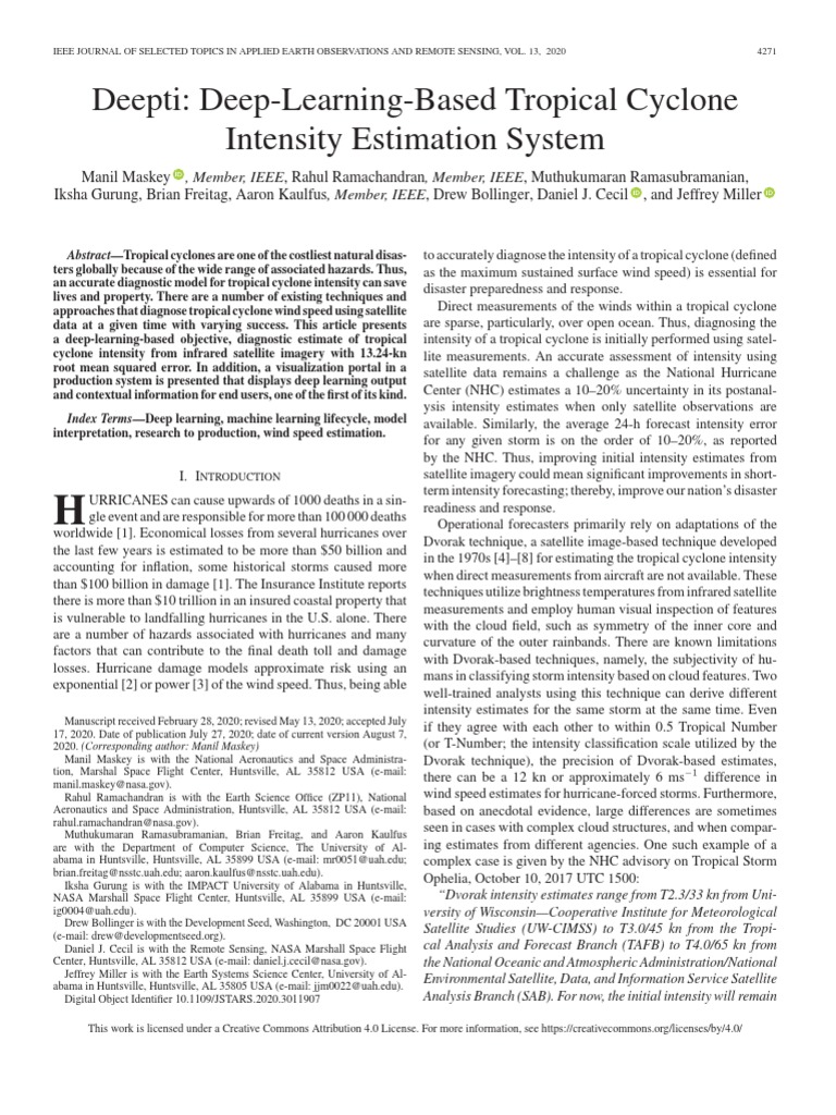 Deepti Deep-Learning-Based Tropical Cyclone Intensity Estimation System | Download Free PDF ...