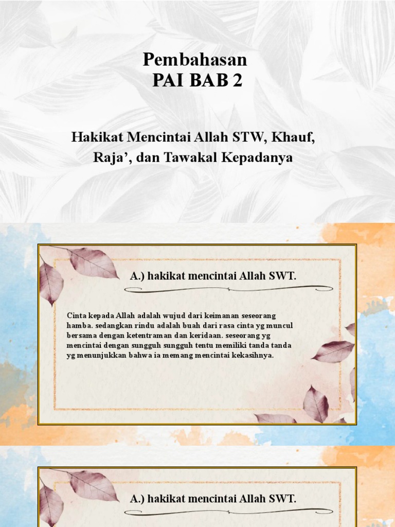 Pembahasan Pai Bab 2 | PDF | Politik | Agama & Spiritualitas