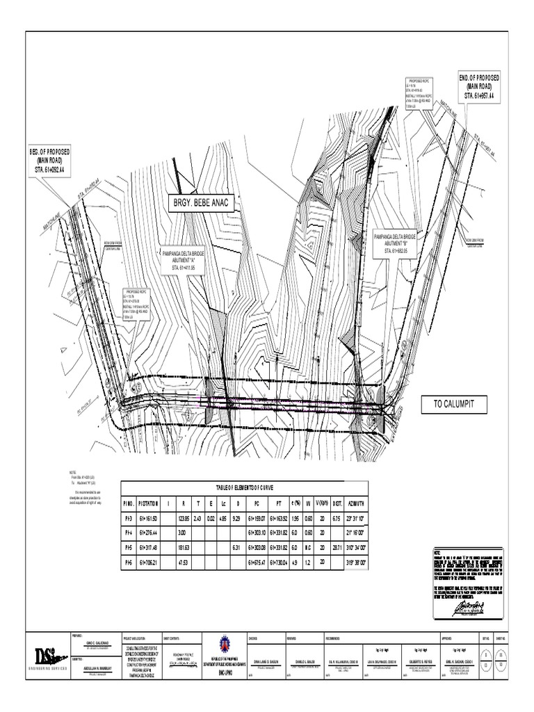 PAMPANGA DELTA BRIDGE - TOPO PLAN AND PROFILE B A2 | PDF