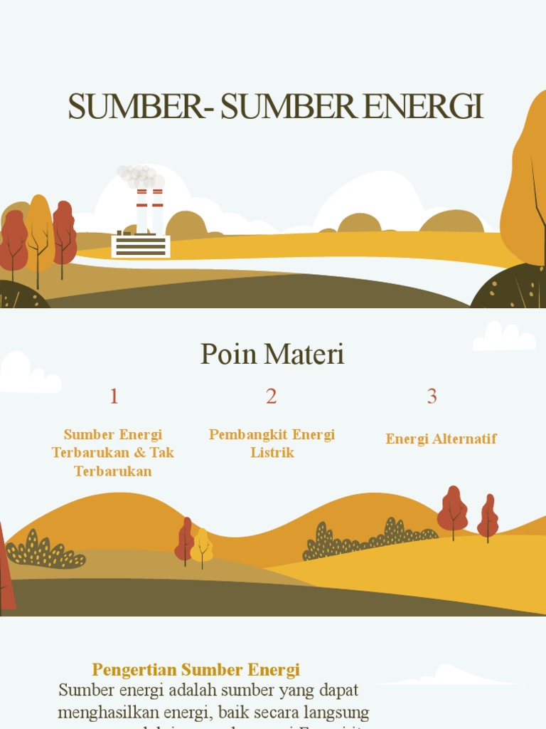 Sumber Energi Terbarukan dan Tak Terbarukan | PDF