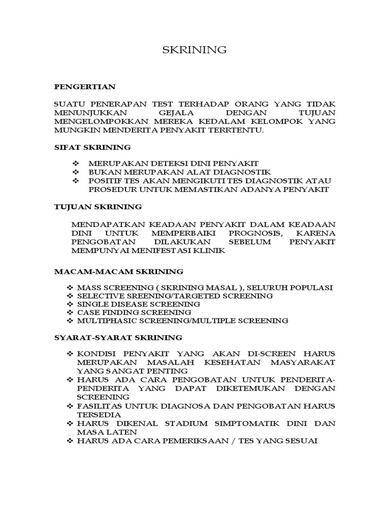 SKRINING | PDF | Pengembangan Diri