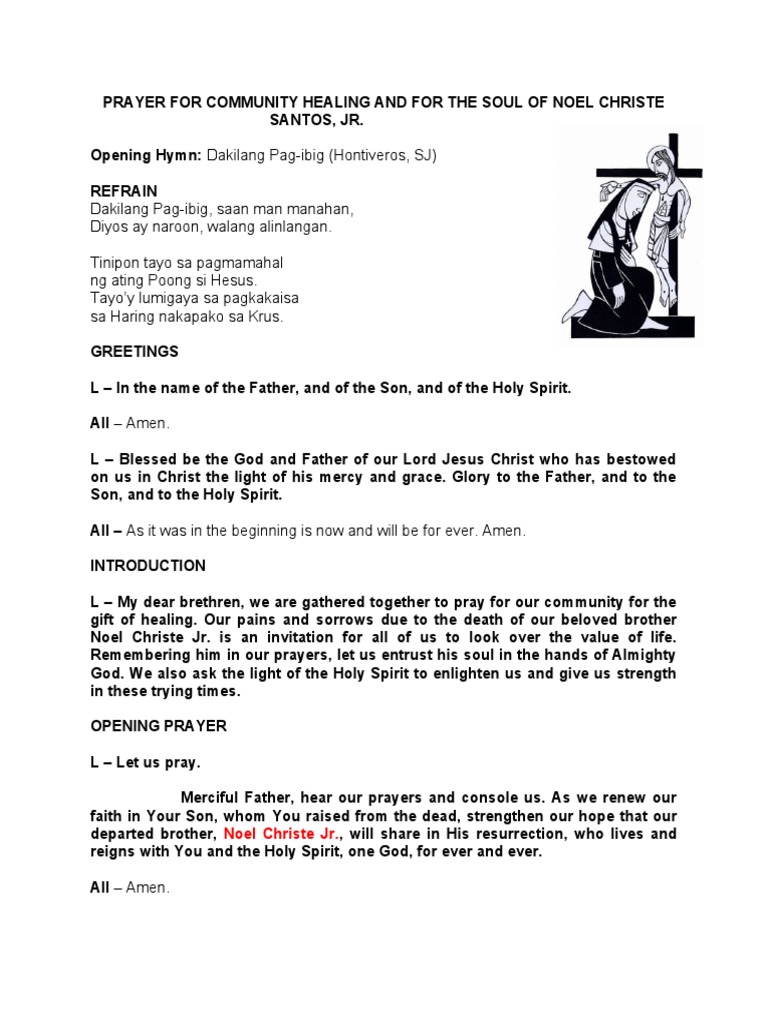 Community Healing Prayer Service | PDF | Lord's Prayer | Jesus