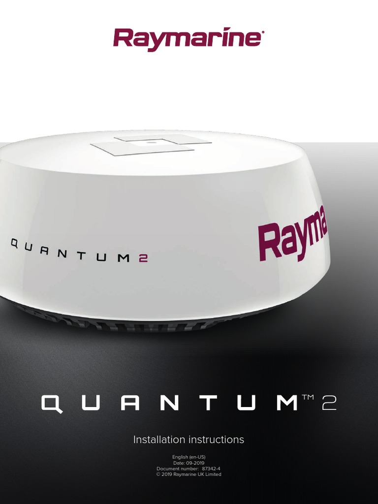 Quantum 2 Doppler Radome Installation Instructions 87342-4-En | PDF ...