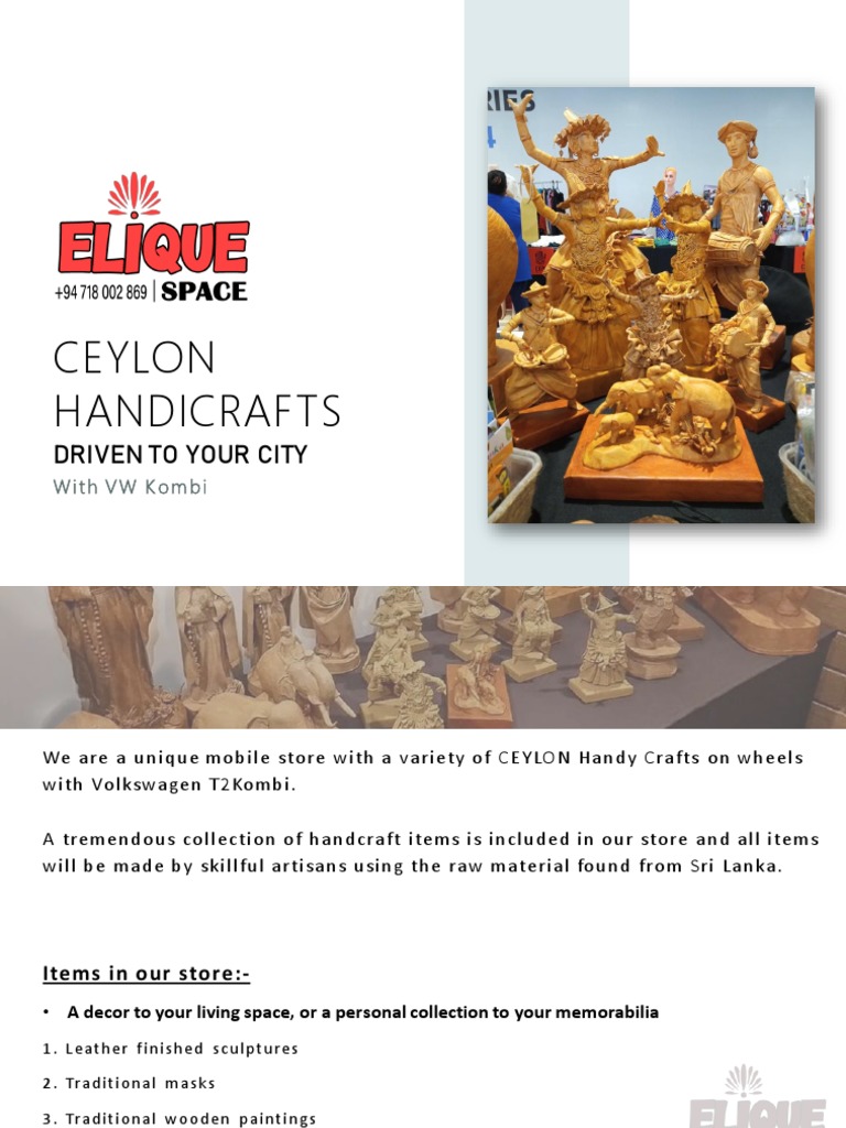 Elique Space - Ceylon Handicrafts 2023-02-19 | PDF