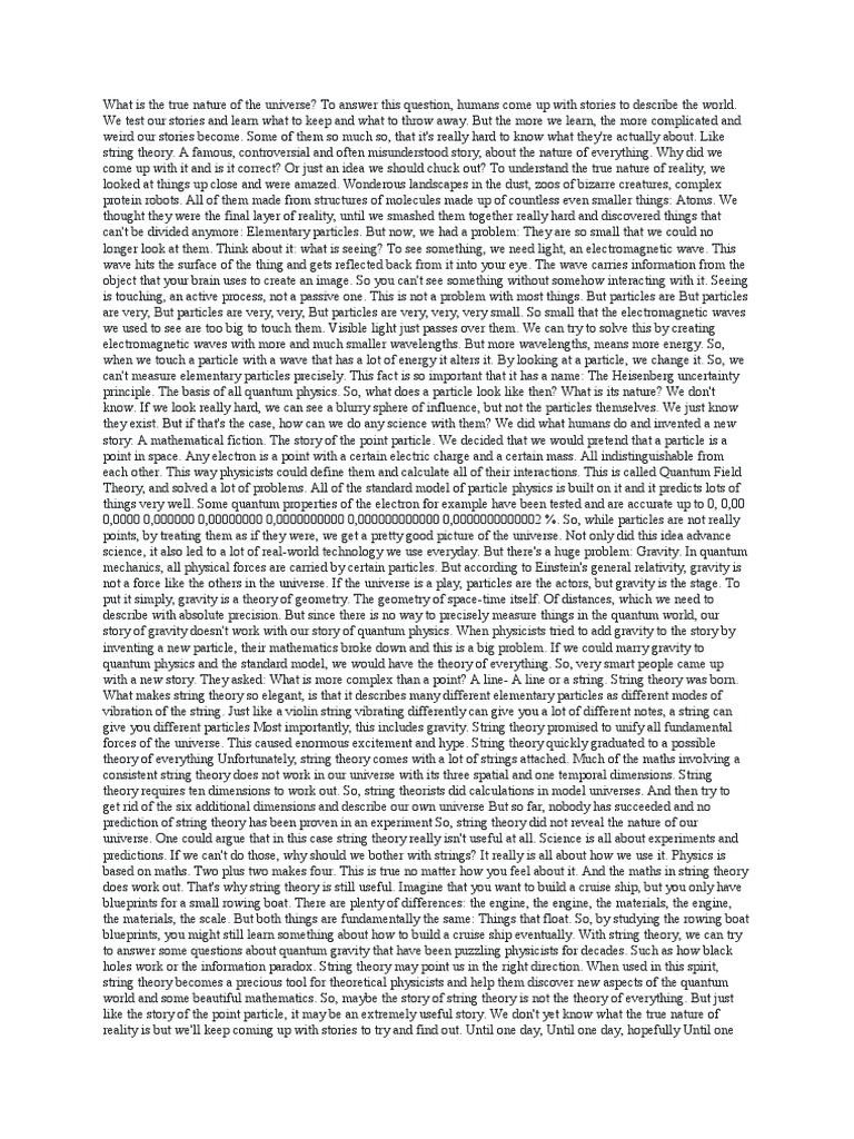 String Theory N Quantum Gravity | PDF | String Theory | Particle Physics