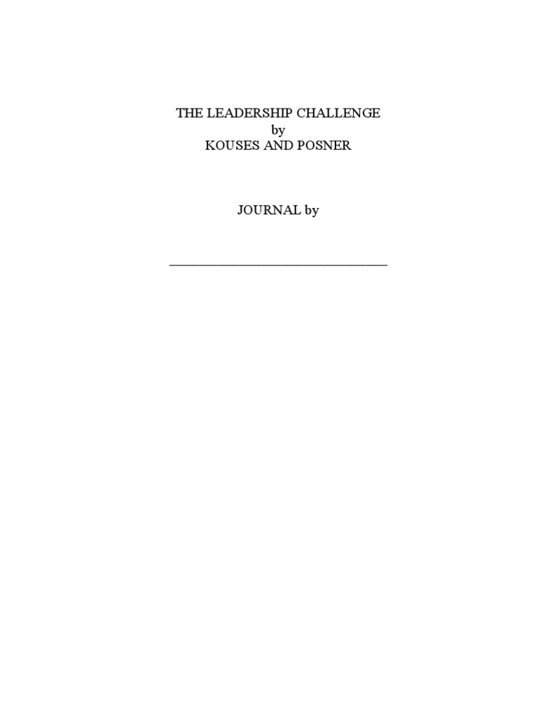 LC Outline | PDF | Experiment | Leadership
