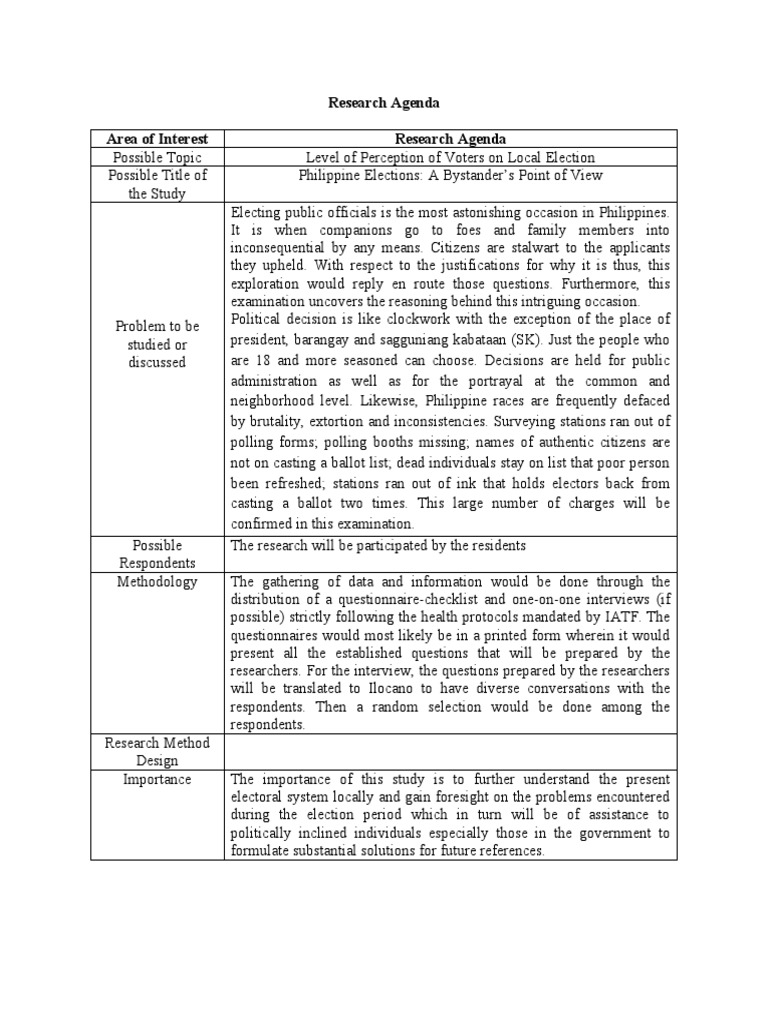 Voter Perception in Philippine Elections | PDF | Elections | Voting