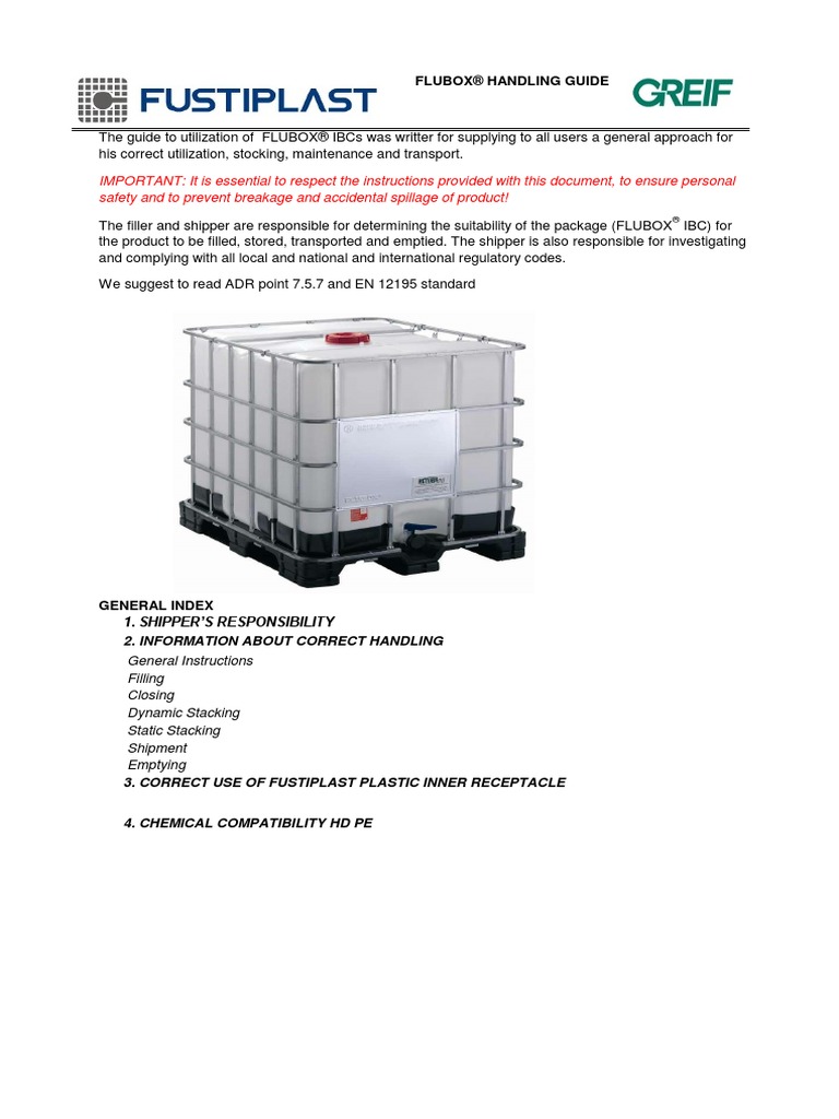 Guide D'utilisation de l'IBC 1000L | PDF